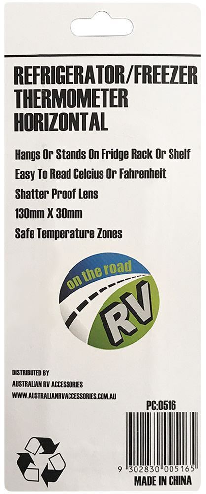 Australian RV Horizontal RV Fridge Thermometer | eBay