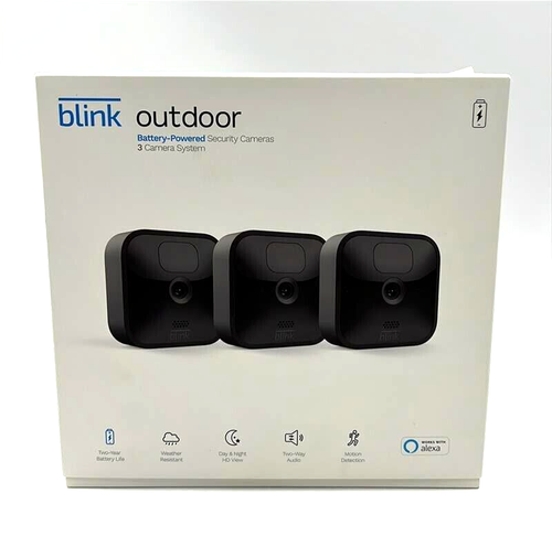 Blink Outdoor (3rd Gen) Battery-Powered Security Cameras | 3 Camera ...