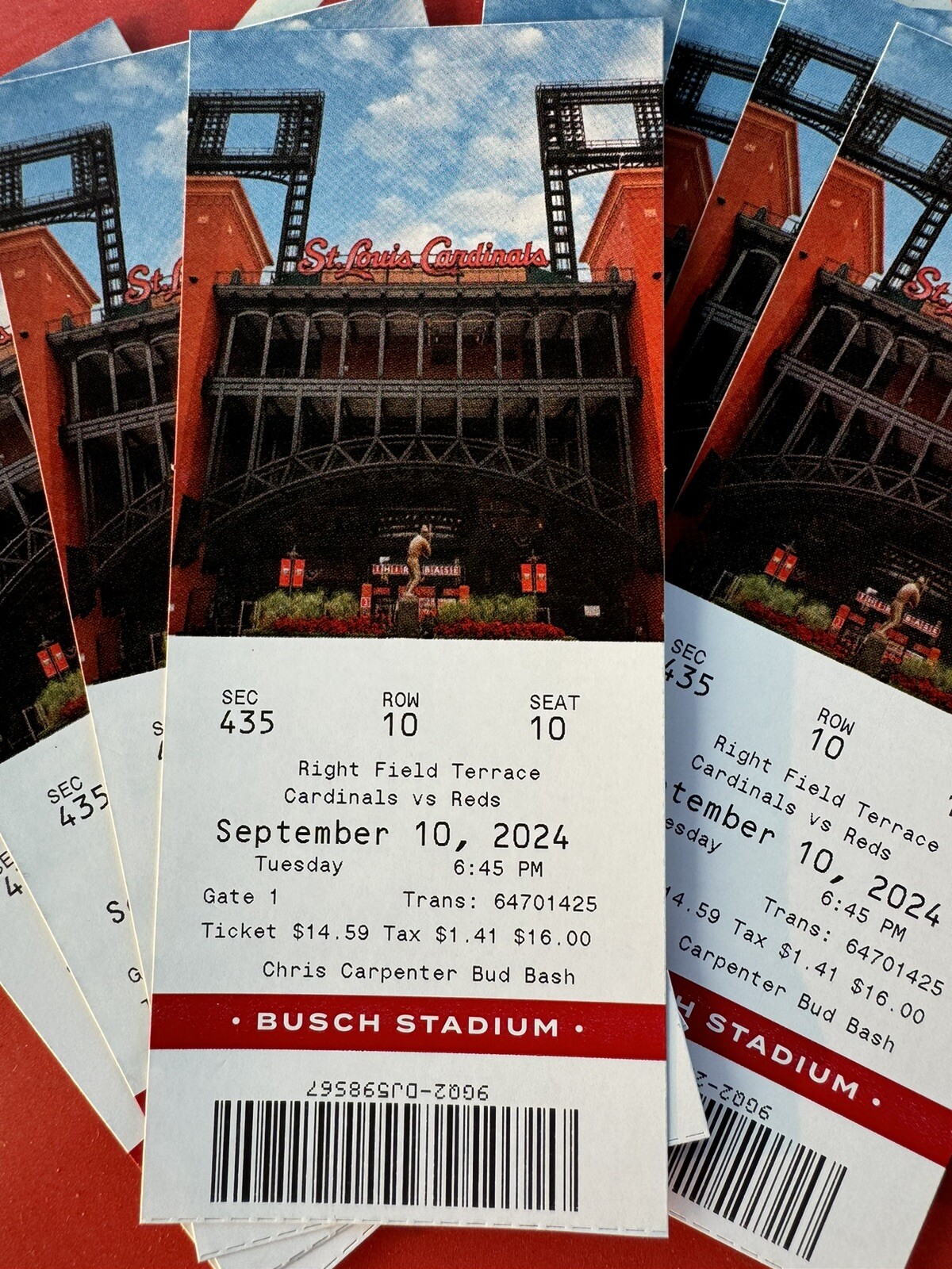 THOMAS SAGGESE MLB DEBUT ST. LOUIS CARDINALS TICKET STUB 9-10-24 MINT ...