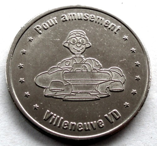 SWITZERLAND, VILLENEUVE VD Fun Planet Gaming Token 25mm 6g CuNi. E19.1 ...