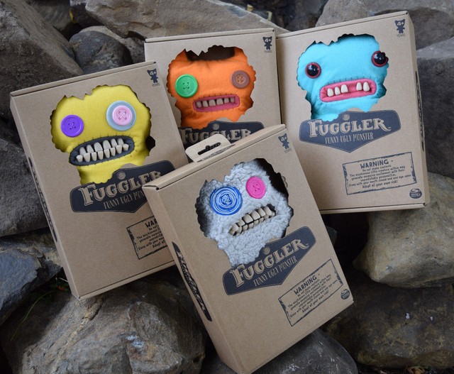 Fuggler Sir Belch Blue Felt 9" Plush Funny Ugly Monster Spin Master ...