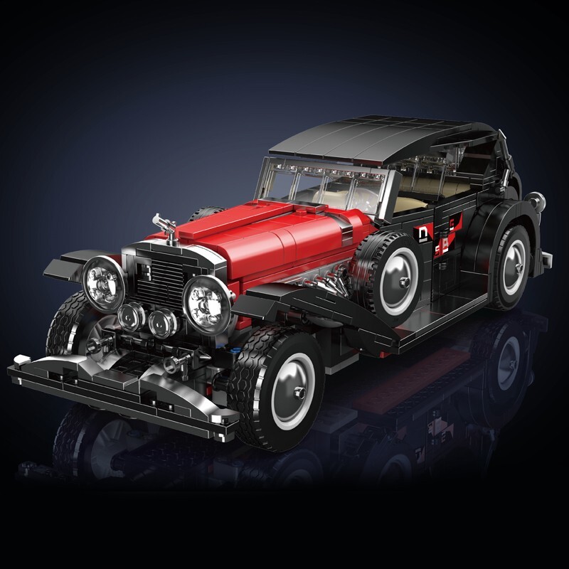 Mould King 10114 Retro Classic Car Building Block Vintage Toy Static ...