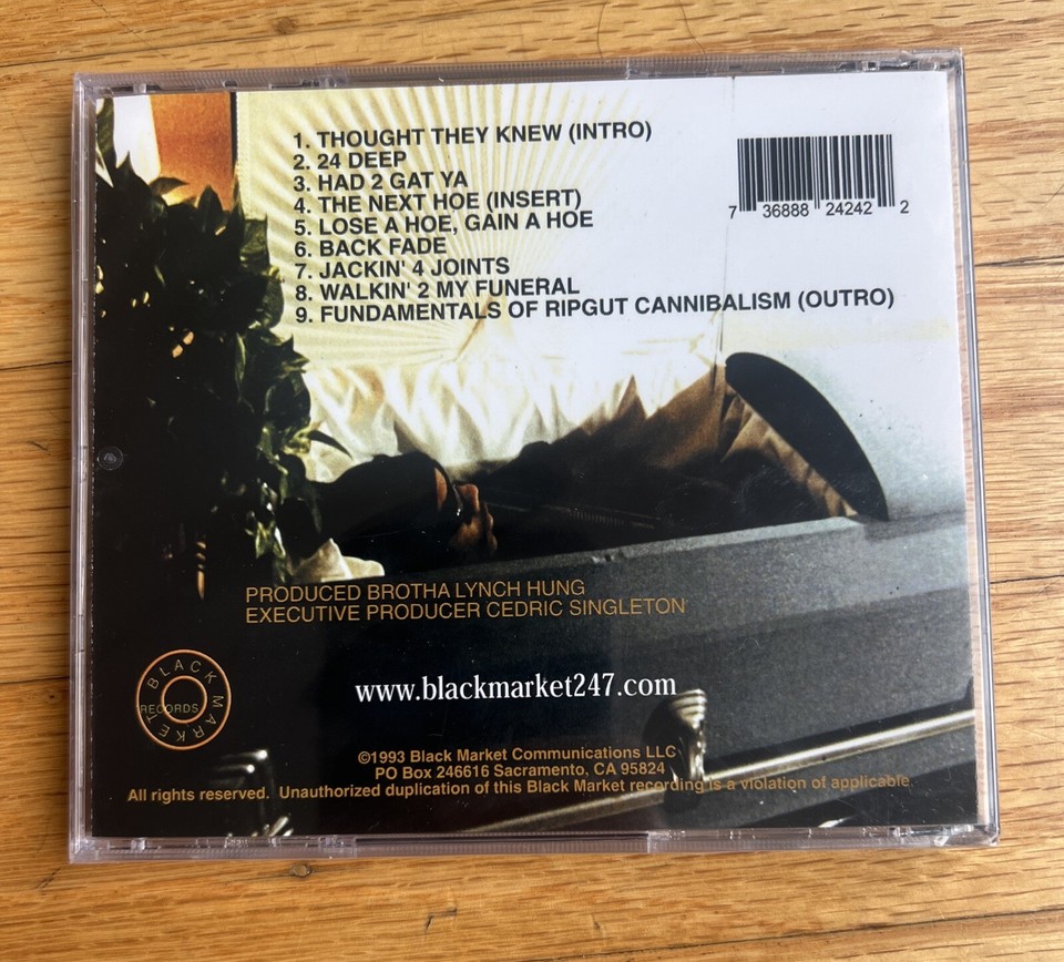 Brotha Lynch Hung 24 Deep CD Black Market Sacramento Bay Area | eBay