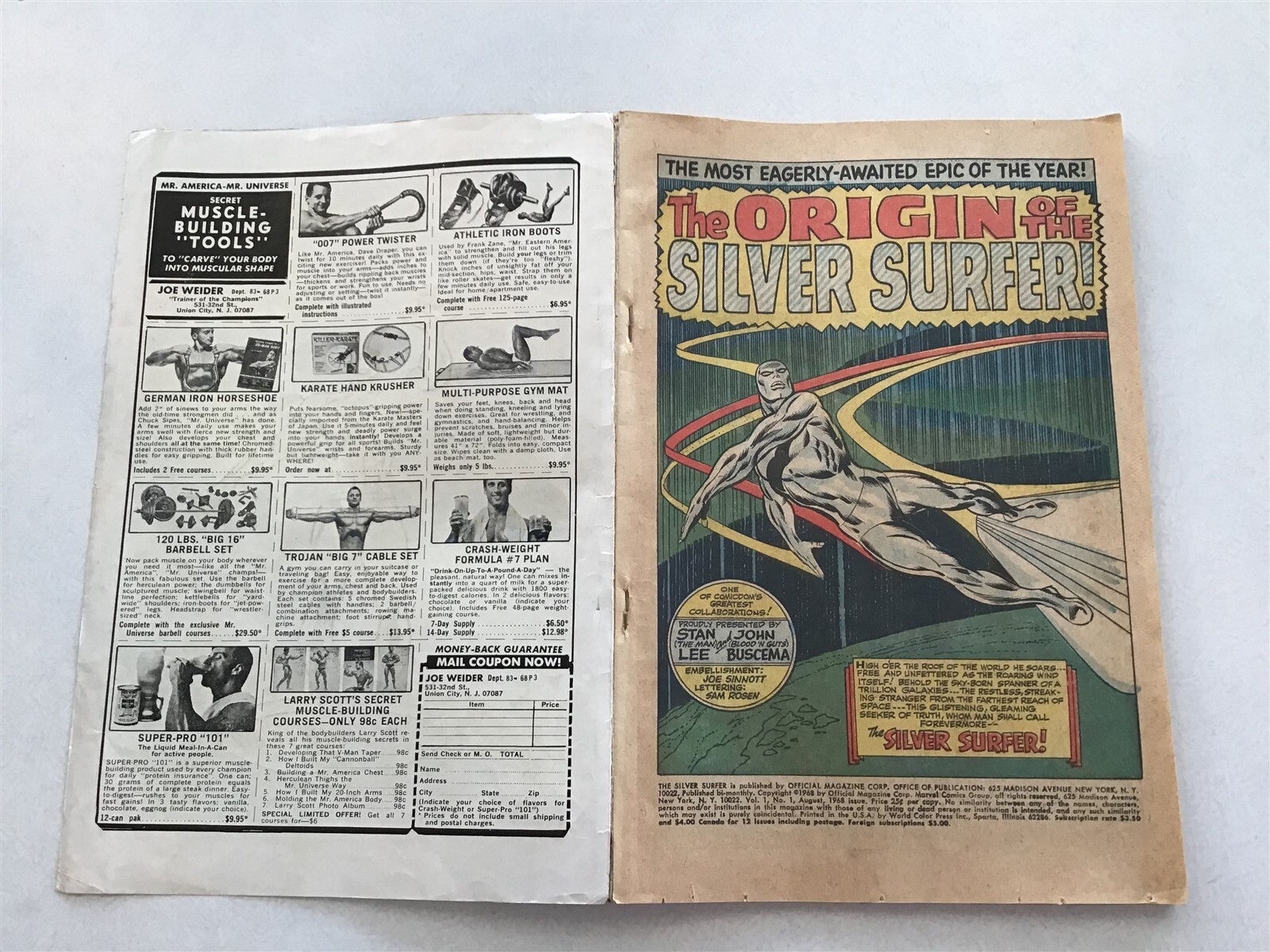 Marvel comics Sentinel of The Spaceways The Silver Surfer issue #1 Aug ...