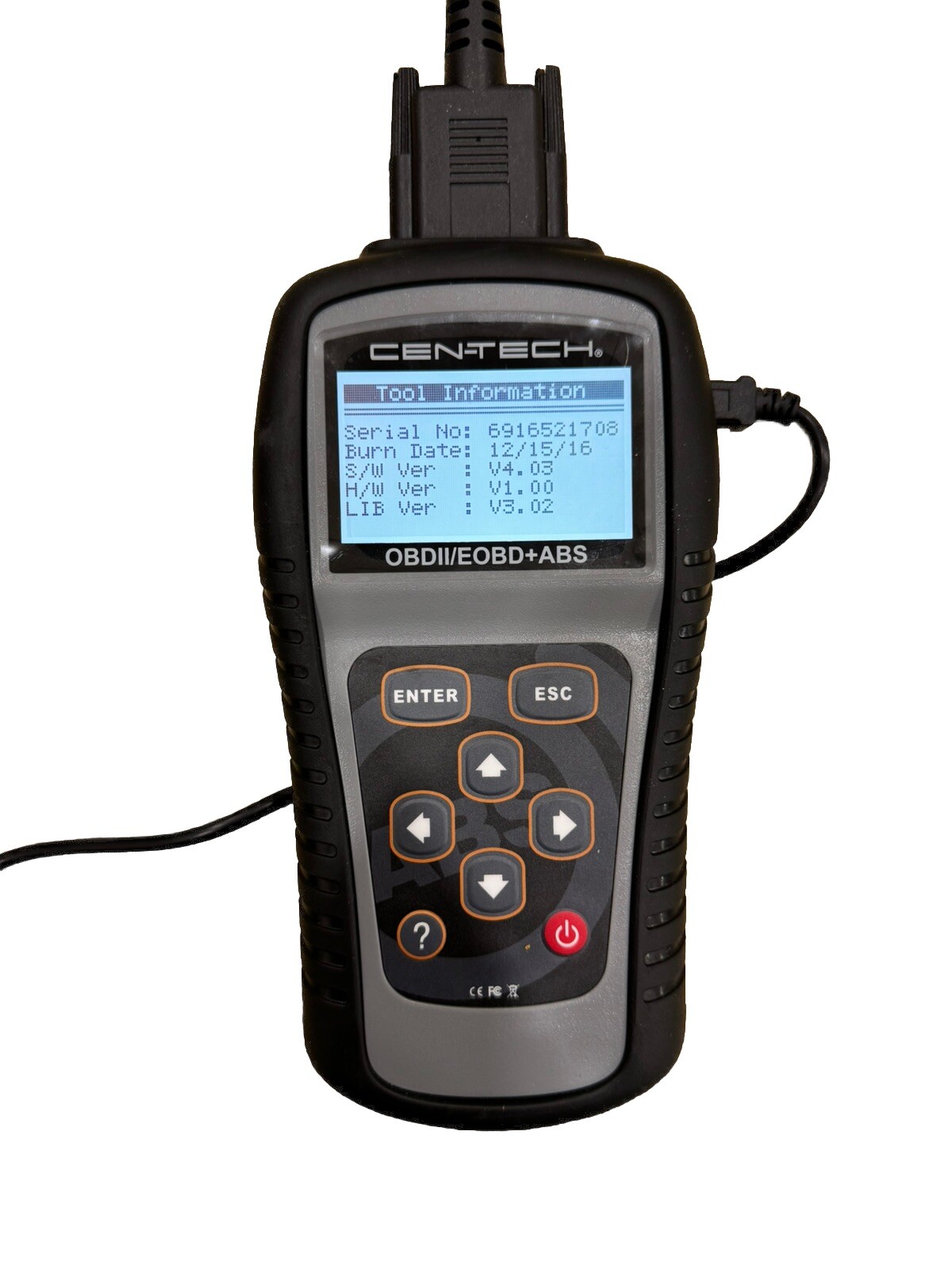 Cen-tech Obd2 & Can Scan Tool With ABS 60794 for sale online | eBay