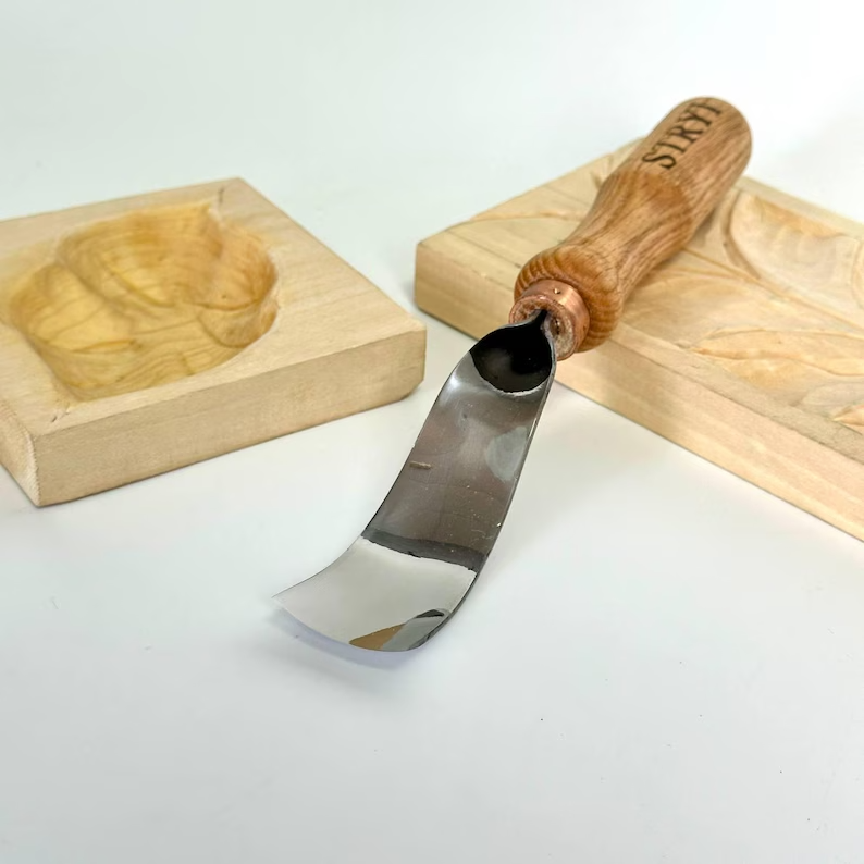 Long bent gouge 5 profile, Woodcarving tools STRYI, Carving gouge | eBay