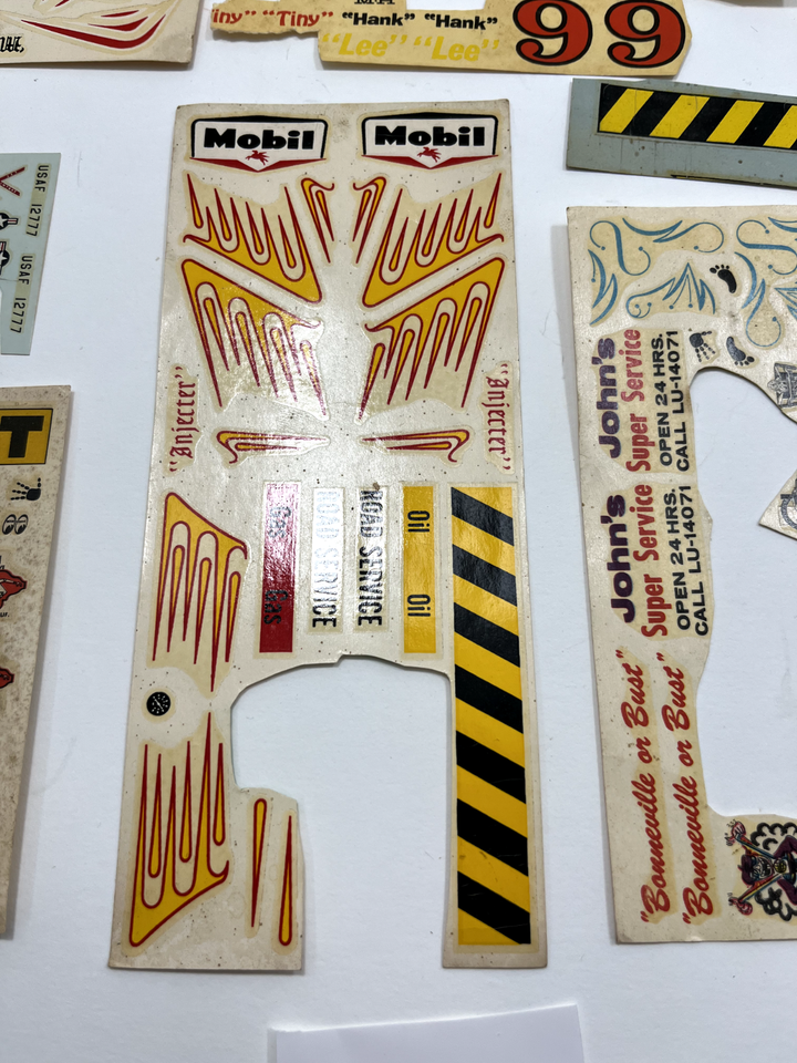 lot Of Vintage Model Car Decals Stickers Sheets Auto Customizing Racing ...