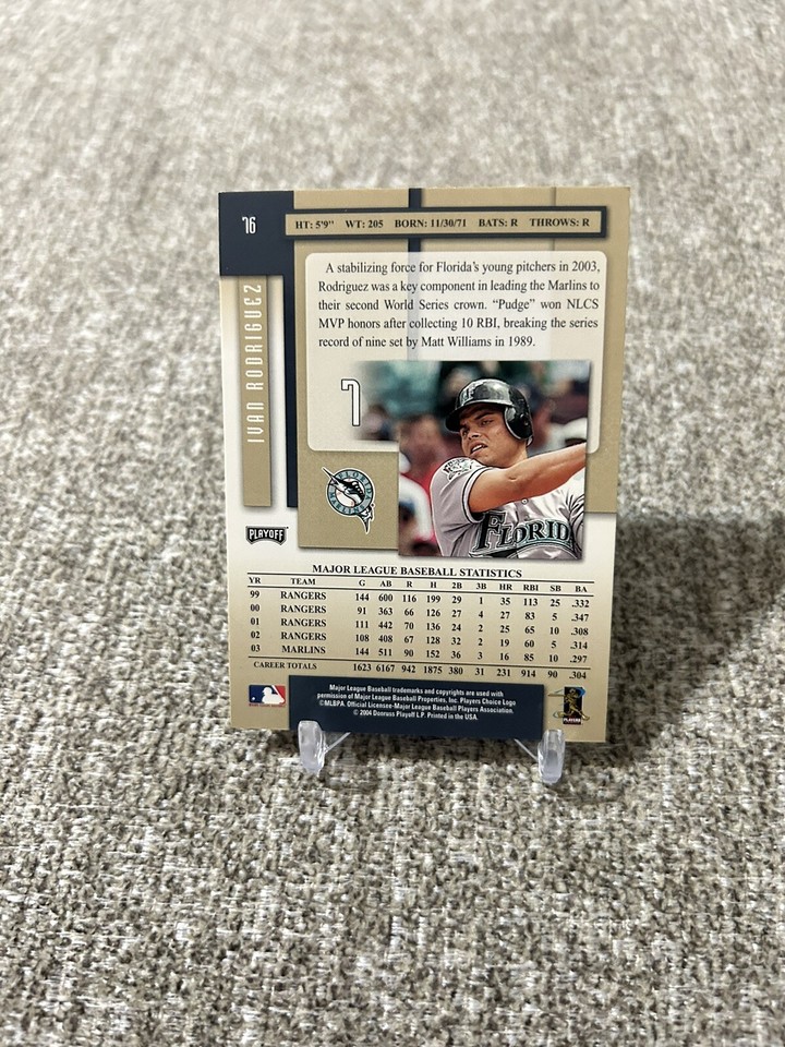 2004 Playoff Prestige Baseball #76 Ivan Rodriguez Marlins | eBay