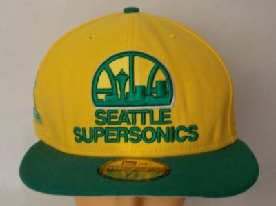 Seattle Supersonics NBA Basketball Cap New Era 59Fifty Hardwood Classic ...