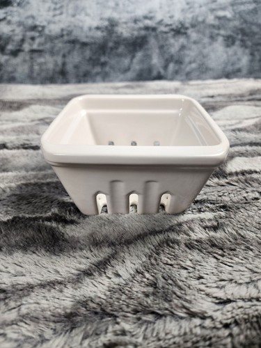 White Berry Box Colander Rae Dunn FRESH Small Container Decor 5-1/2" | eBay