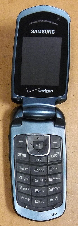 Samsung Smooth SCH-U350 - Blue and Black ( Verizon ) Cellular Flip ...