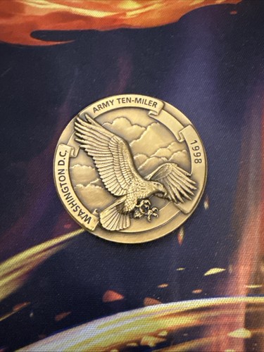 1998 Army 10-Miler Coin Washington DC Gold Color | eBay