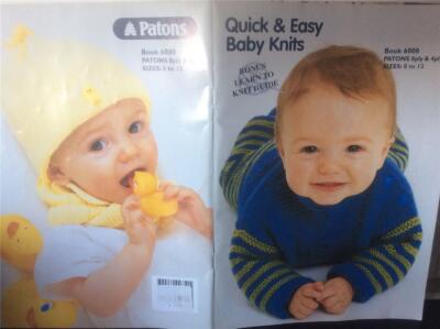 Patons Baby Babies Knitting Pattern Designs Books 6000 in 8 & 4 ply ...