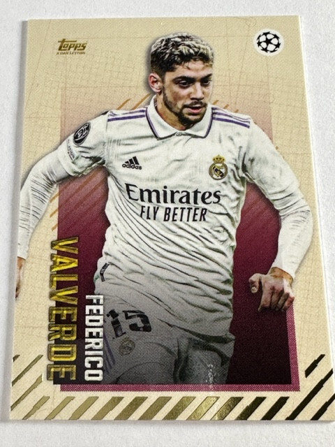 Topps GOLD UEFA UCL 2022-23 Real Madrid Federico Valverde | eBay UK