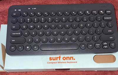 SURF ONN. COMPACT WIRELESS KEYBOARD 78 Keys. Noise Reduced. No ...