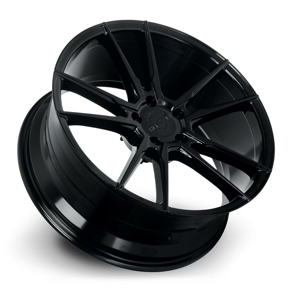 Set 4 20" Dolce Performance Vain 20x8.5 5x120 28mm Wheels Gloss Black ...