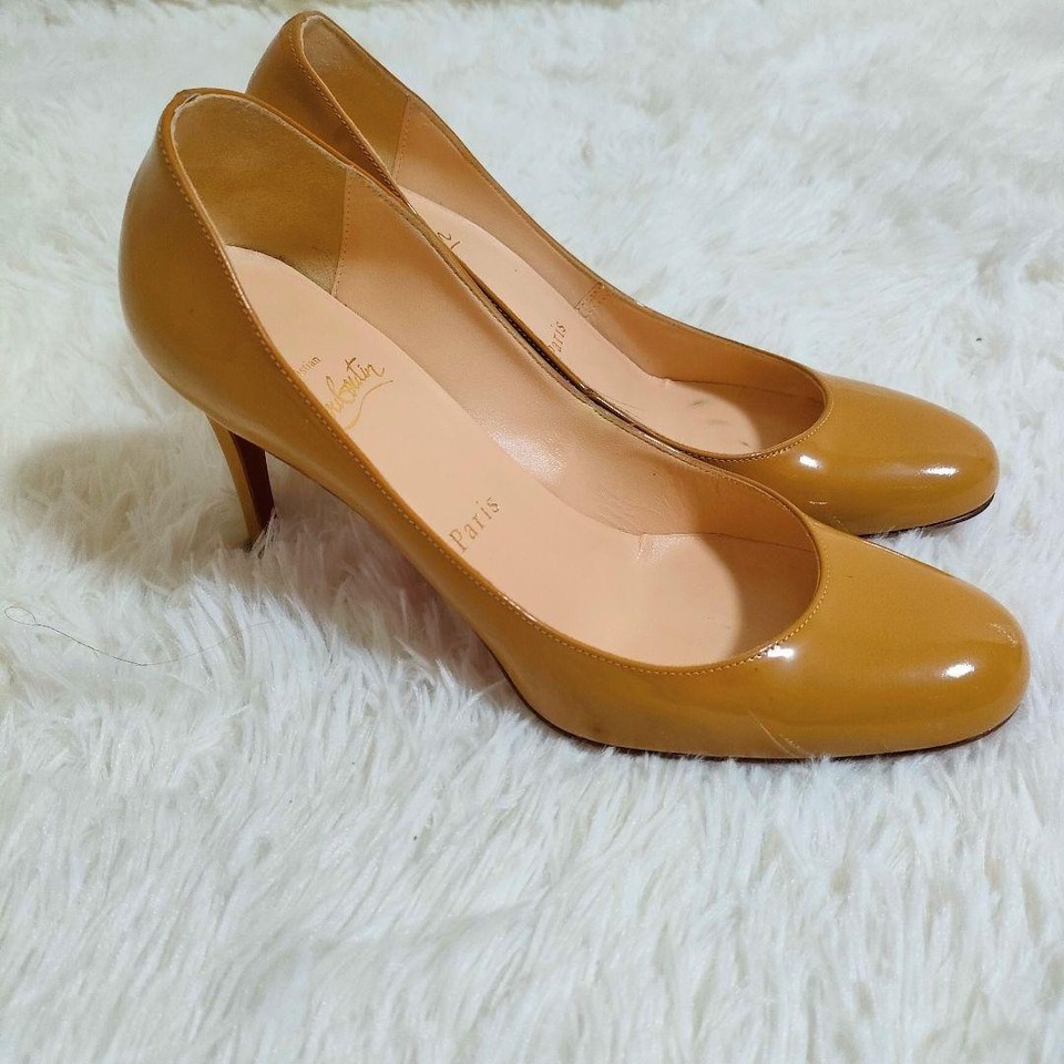 Christian Louboutin Pumps Heel Leather Beige EU36.5/US6.5 103127c | eBay