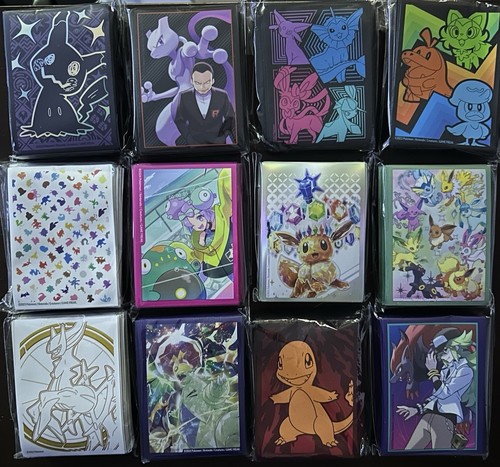 Pokemon TCG Card Sleeves - Lot of 12 Sealed - Iono Prismatic SPC 151 ...