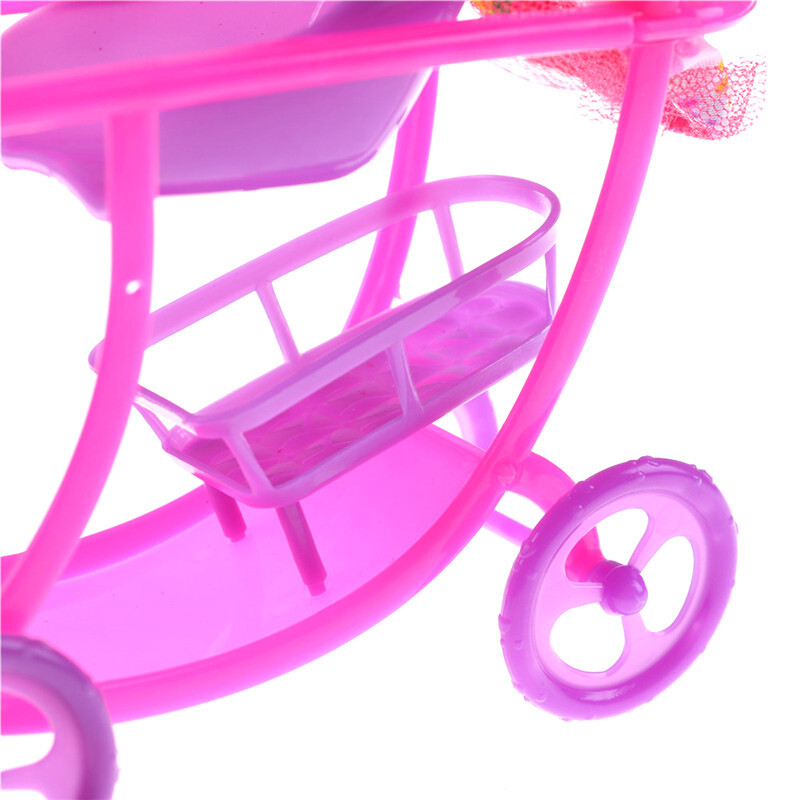 Kelly Doll Play House Accessories Toys Plastic Trolley Stroller For .WG ...