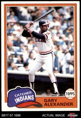 1981 Topps #416 Gary Alexander Indians 7.5 - NM+ | eBay