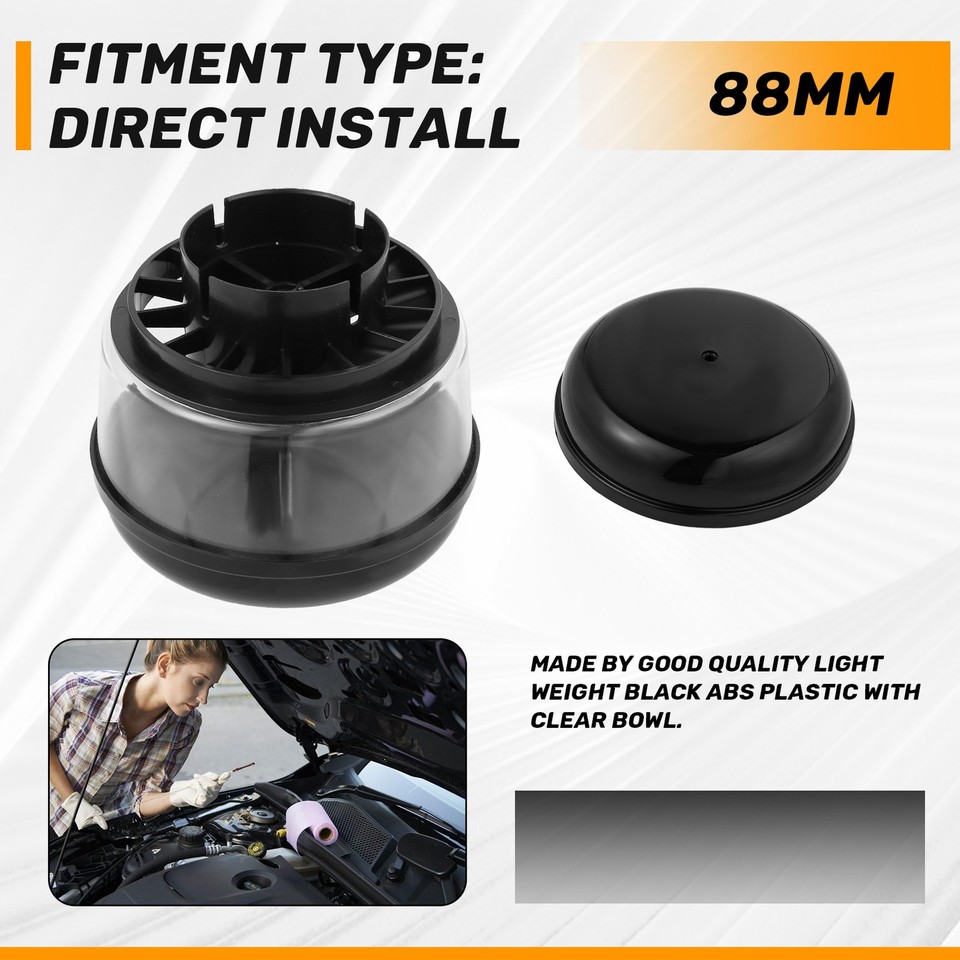 3.5 Inch 88Mm Water Trap Snorkel Head Air Head Pre Cleaner Air Flow ...