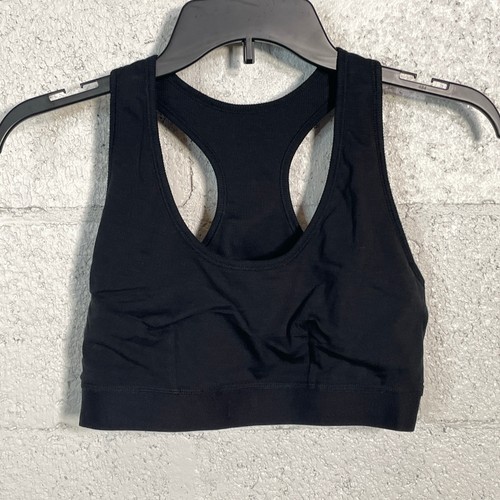 GapBody Women's Ribbed Logo Comfort Racerback Bra GPW01051 black Large ...