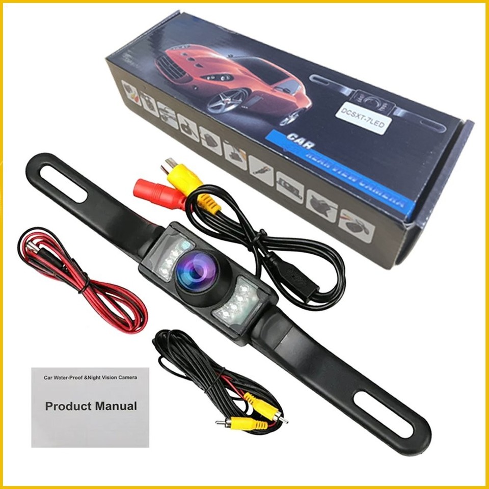 Car Rear View Camera 7LED 12V CMOS 170 Reverse Backup Parking Night ...