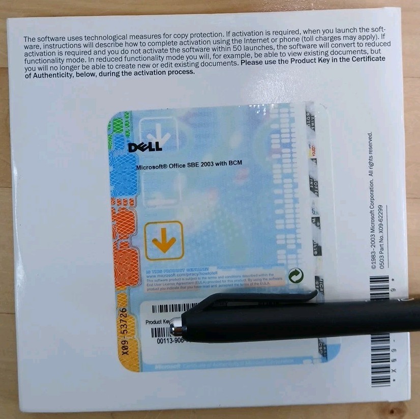 Microsoft Office Small Business Edition 2003 w/ BCM 2-CDs Product Key ...