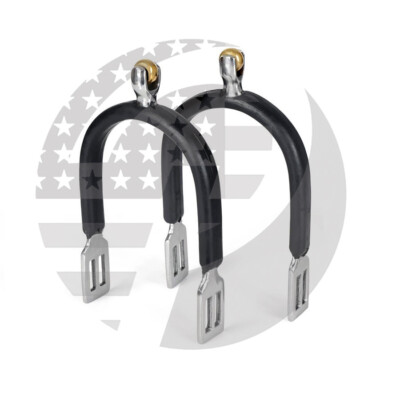 Horse Spurs Rubber Coated Horse Riding Spur Light Weight Roller Brass ...