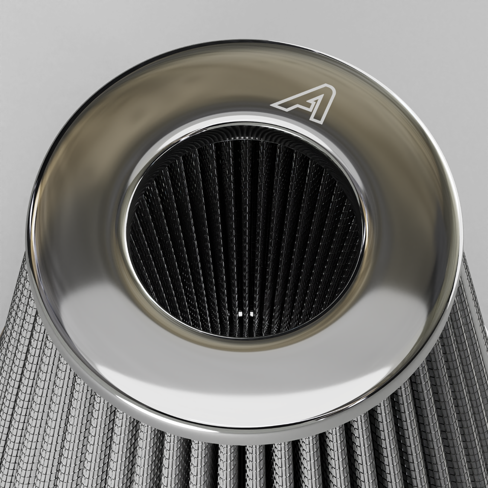 UNIVERSAL 75mm 3" AIR FILTER NECK CONE INDUCTION HIGH FLOW CAR ...