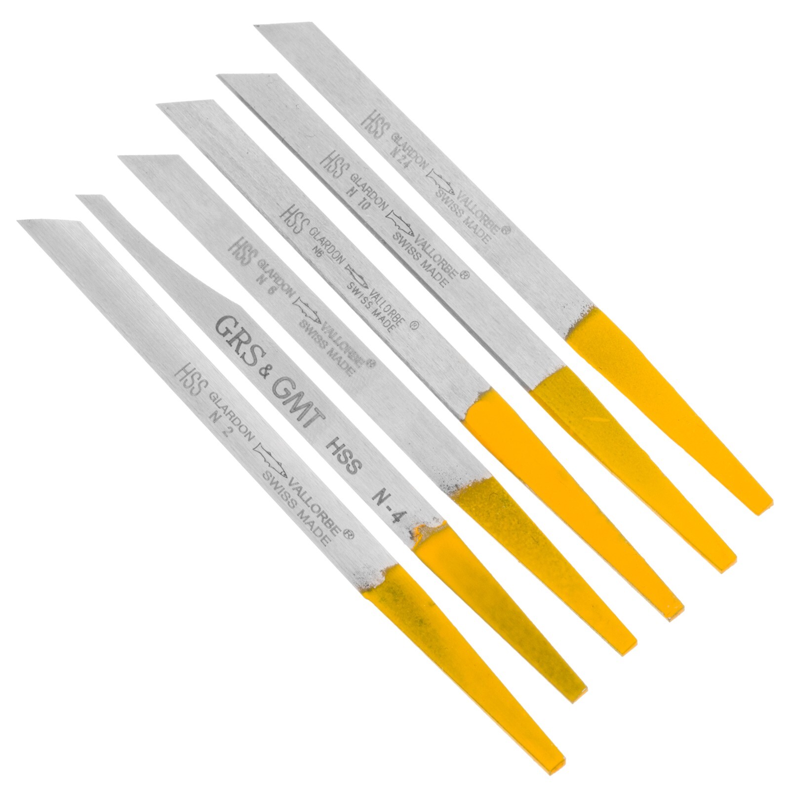6pcs No.2 - 24 HSS Hand Gravers Set Swiss Made Jewellery Engraver ...