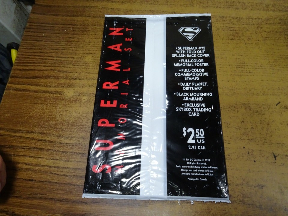 Superman #75 1993 DC Comics Death Of Superman Memorial Set Unopened ...