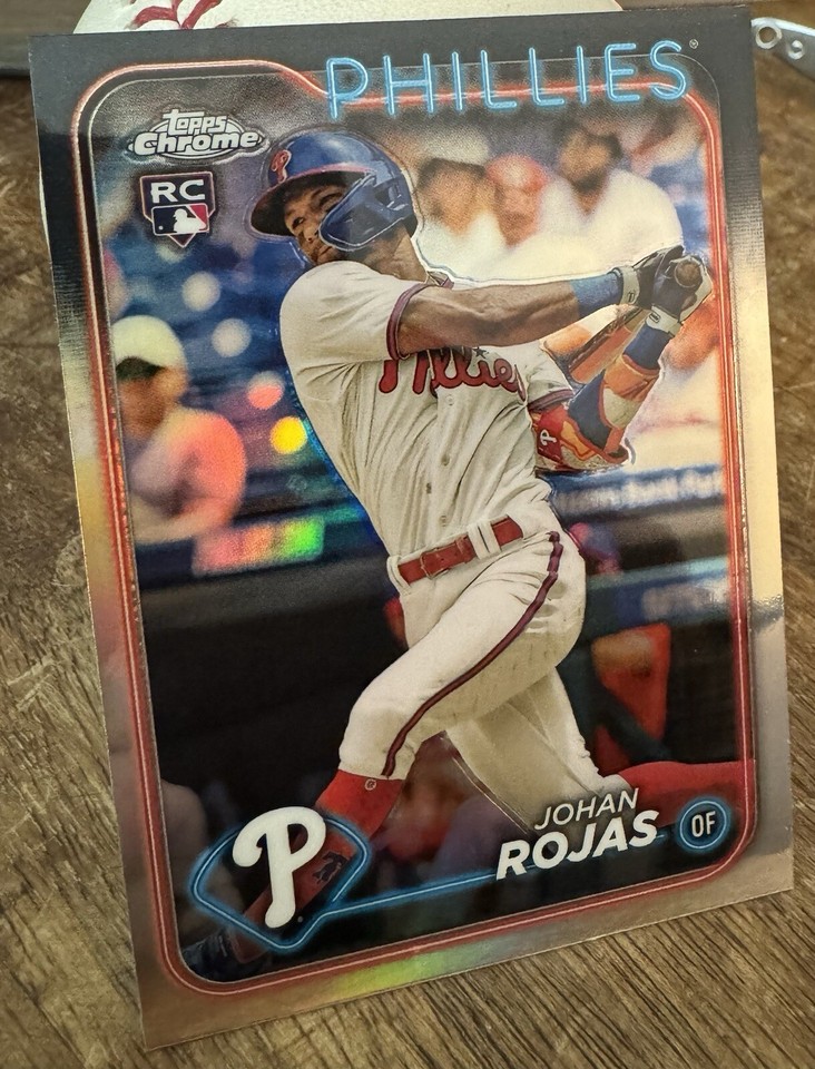 2024 TOPPS CHROME JOHAN ROJAS RC REFRACTOR PHILADELPHIA PHILLIES | eBay