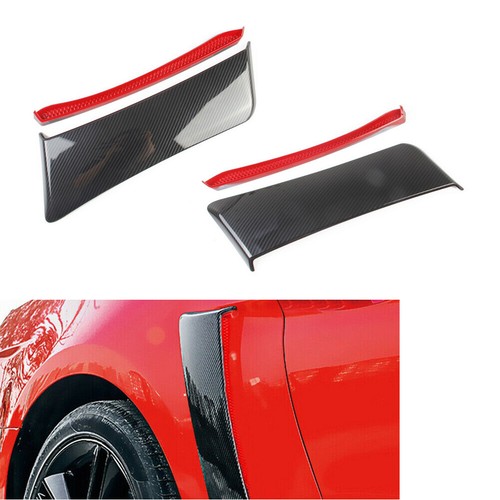 Carbon Fiber Style Rear Side Fender Door Scoop fit for Ford Mustang ...