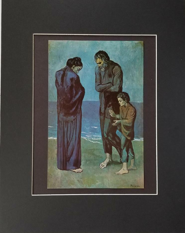 Pablo Picasso The Tragedy 1903 Reproduction Oil Paintings