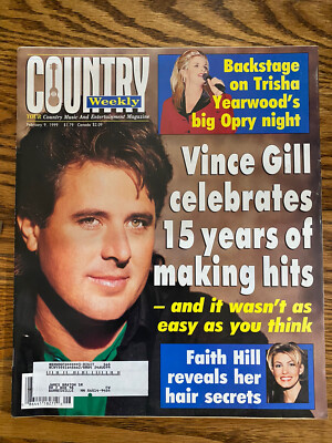 Vintage Country Music Weekly Magazine February 1999 Vince Gill Magazine ...