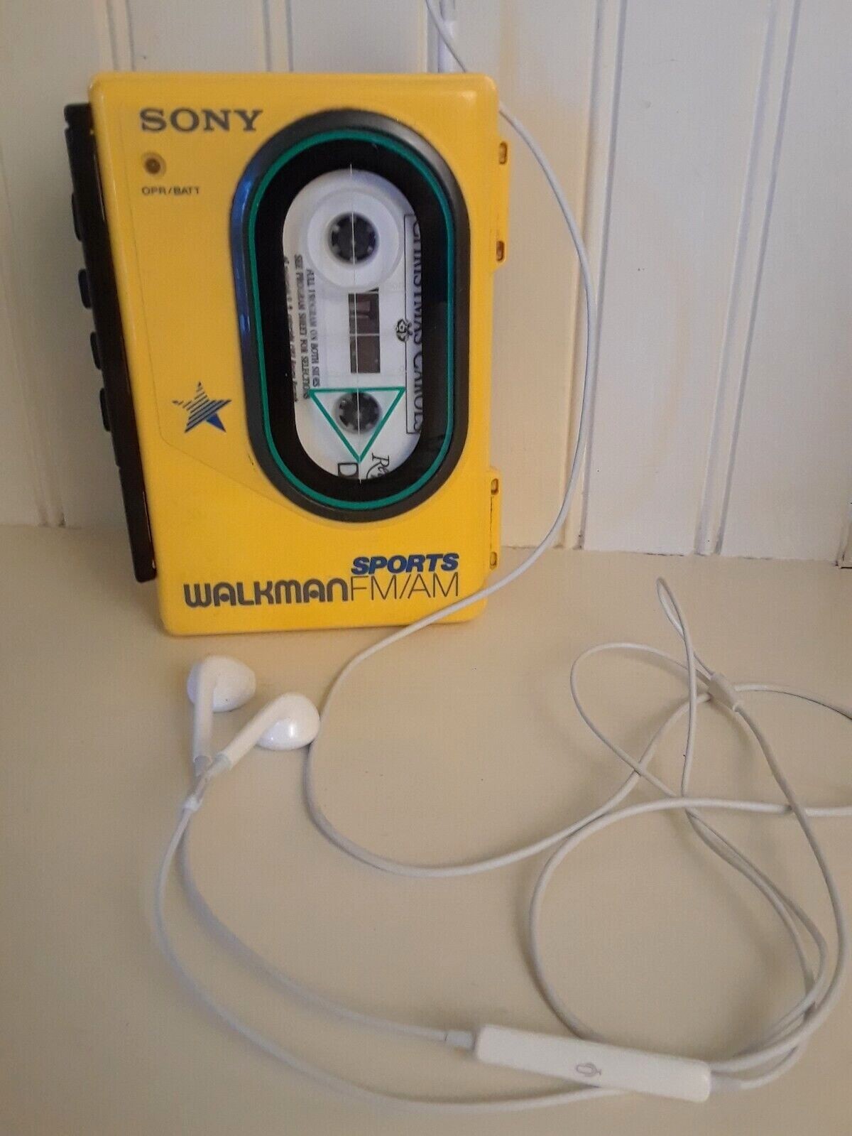 Yellow Walkman Cassette Player