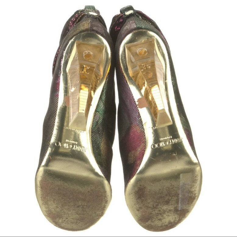 Jimmy Choo "Pisa" pixelated leather ankle boot as see… - Gem