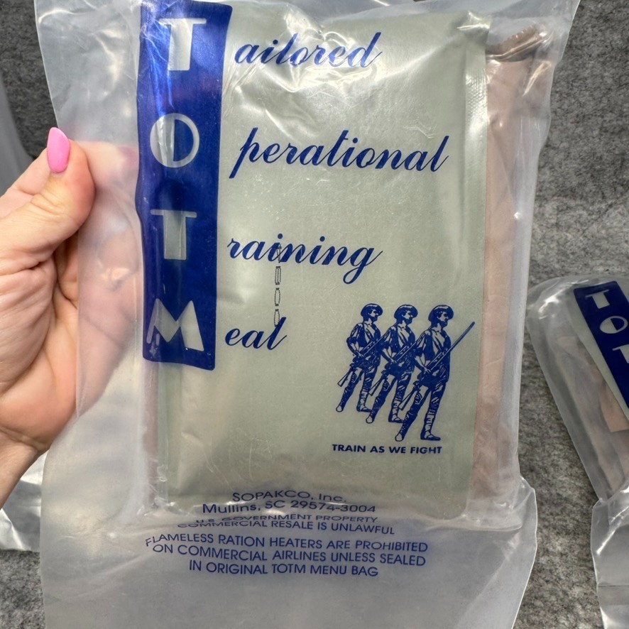 Lot Of 4 TOTM Tailored Operational Training Meal MREs New Old Stock | eBay