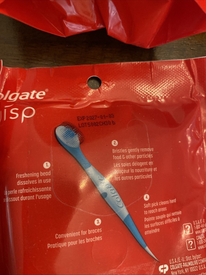 96 Colgate Wisp Max Fresh Mini Toothbrushes Peppermint 24 PER PACK ...