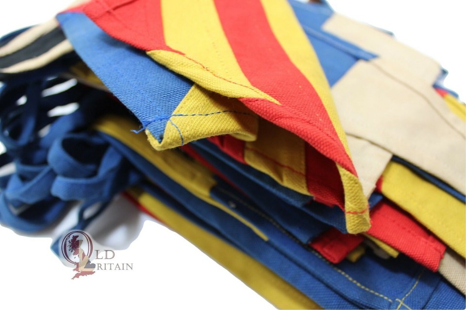 Nautical Code Bunting Huge 100% Sewn Cotton Banner 40 Flags (12.5 ...