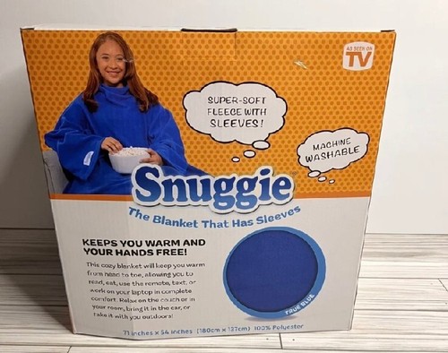 Snuggie- The Original Wearable Blanket Sealed Sleeves Warm Cozy Super ...