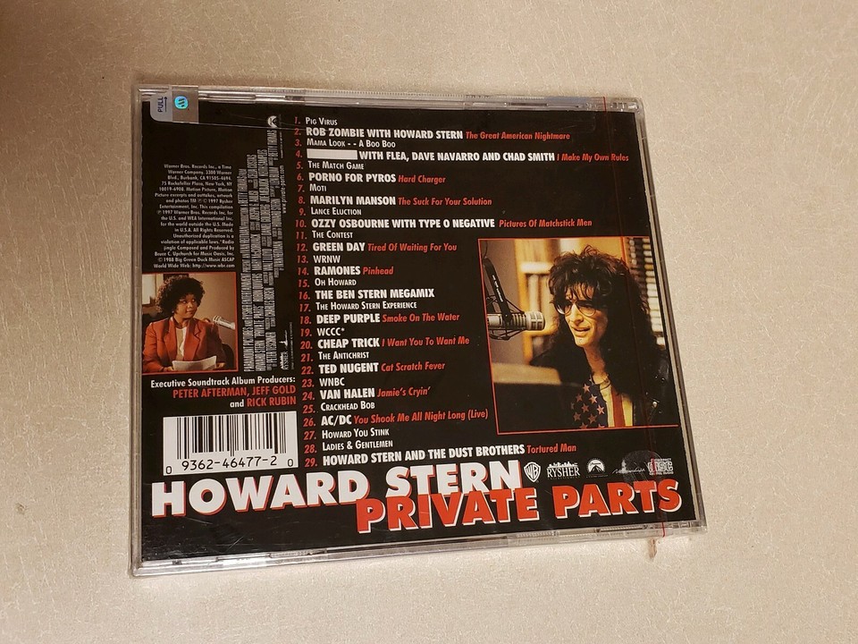 Private Parts by Original Soundtrack (CD, Feb-1997, Warner Bros ...