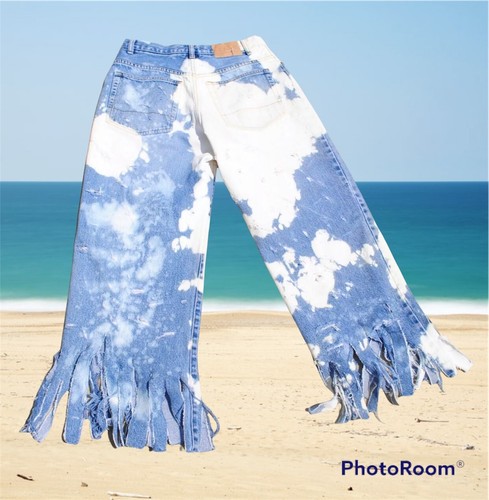 Jeans Mens Bullhead Upcycled Destroyed Custom Cut Bleached Size 29 | eBay