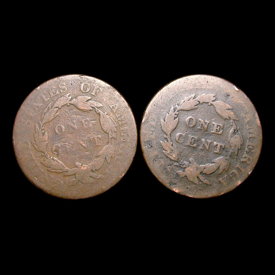 1819 1822 Coronet Head Large Cent Penny ---- Nice Details Coin Lot ...