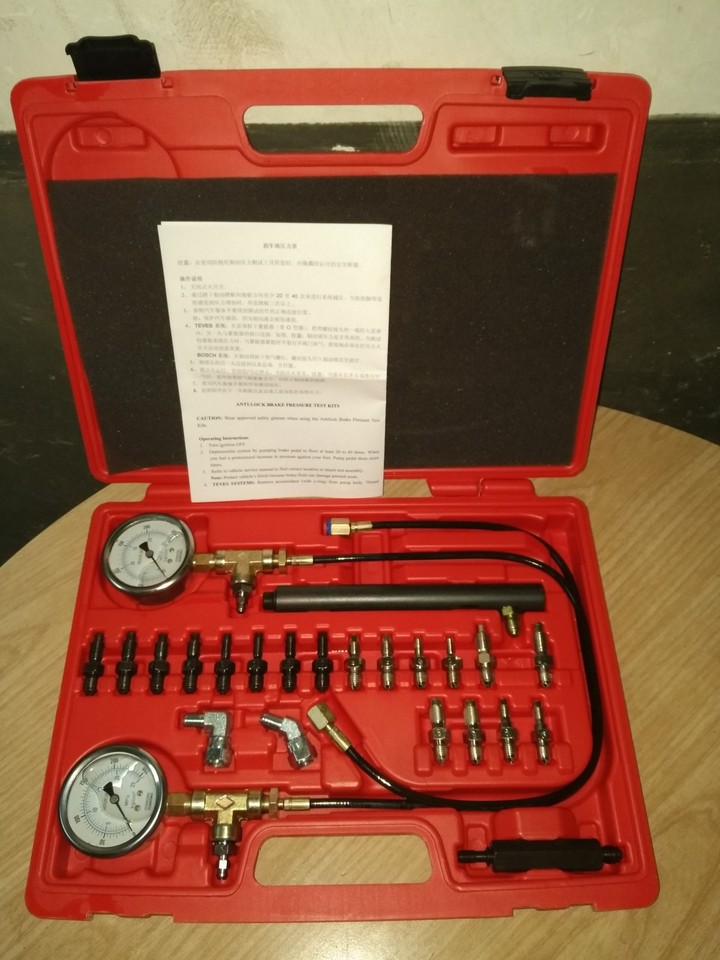 Brake Pressure Test Testing Kit Service Tool Master Cylinder Valve ...