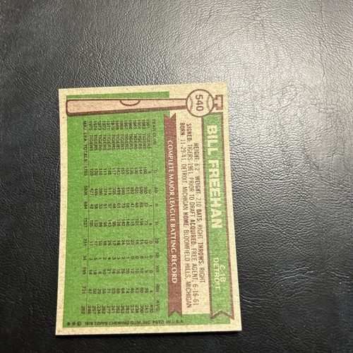 #540 bill Freehan Detroit Tigers 1976 Topps Baseball Card Cb22 -6 | eBay