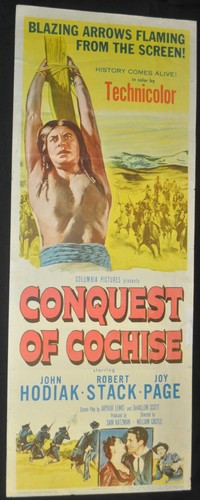 Conquest of Cochise Original 14x36 Insert U.S. Movie Poster - (1953 ...