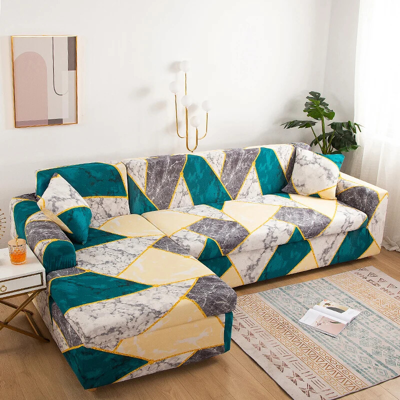 Printed Sofa Covers Living Room Sofa Protector Anti-dust Elastic ...