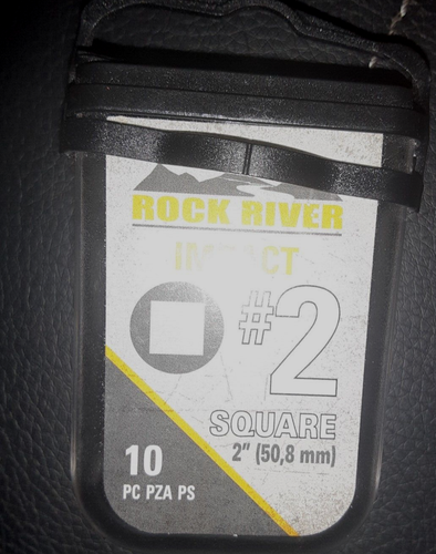Rock River #2 Square Impact Driver Bits - 10 total - 2" long | eBay